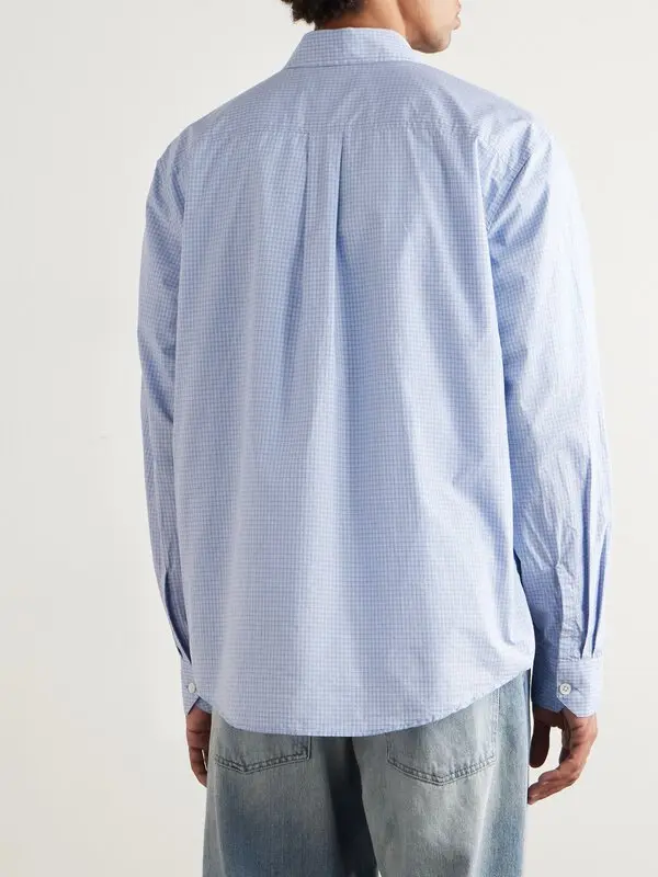 Our Legacy Beyond Pinstriped Cotton-poplin Shirt - Blue