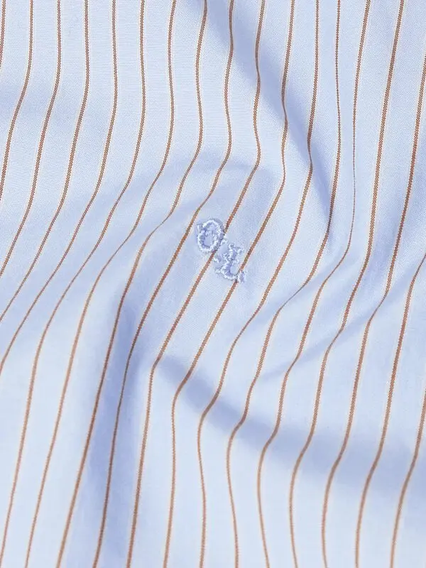 Our Legacy Beyond Pinstriped Cotton-poplin Shirt - Blue
