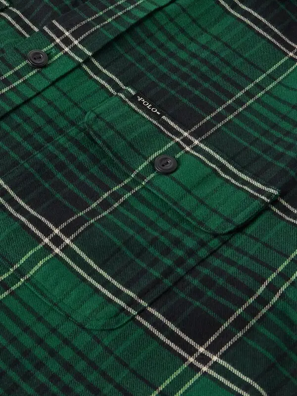 Polo Ralph Lauren Checked Cotton-blend Flannel Shirt