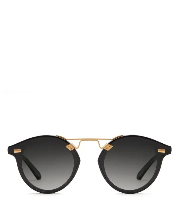 Krewe Round Sunglasses, 63mm