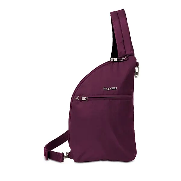 BAGGALLINI Travel Anti-theft Half Moon Sling Bag - Mulberry