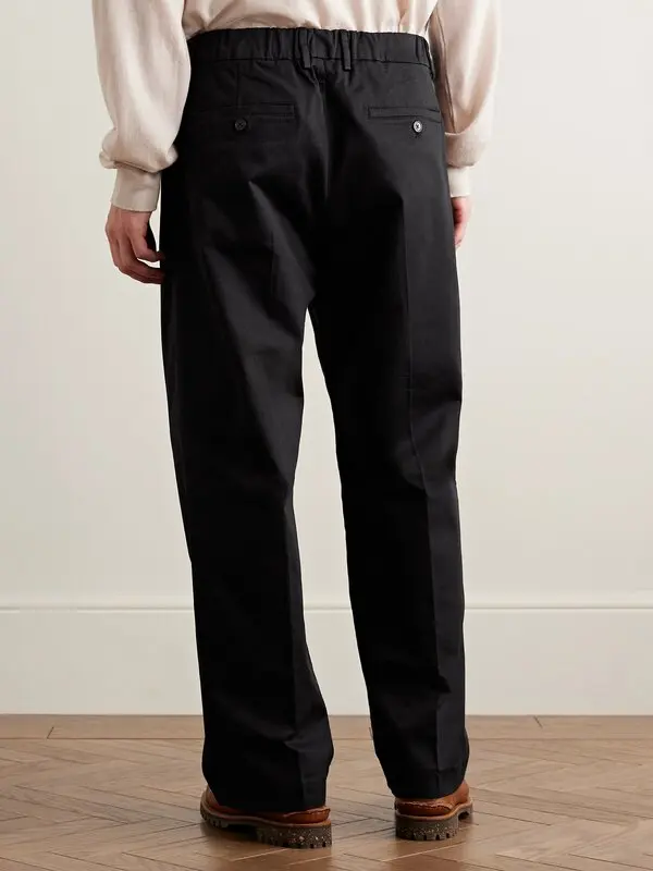 Nn07 Kay 1420 Wide-leg Pleated Trousers - Black