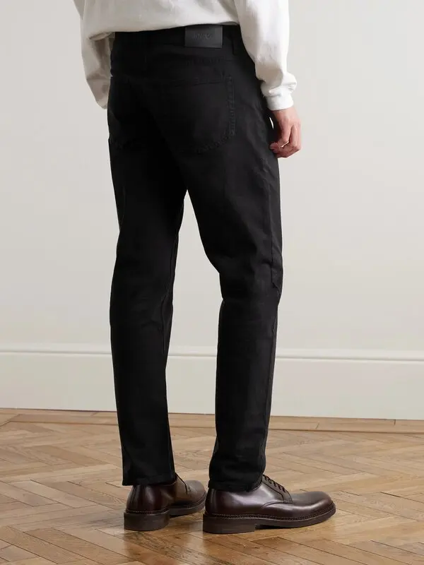 Nn07 Tony 1923 Straight-leg Twill Trousers - Black
