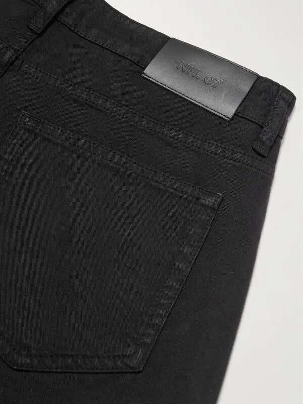 Nn07 Tony 1923 Straight-leg Twill Trousers - Black