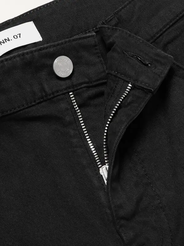 Nn07 Tony 1923 Straight-leg Twill Trousers - Black