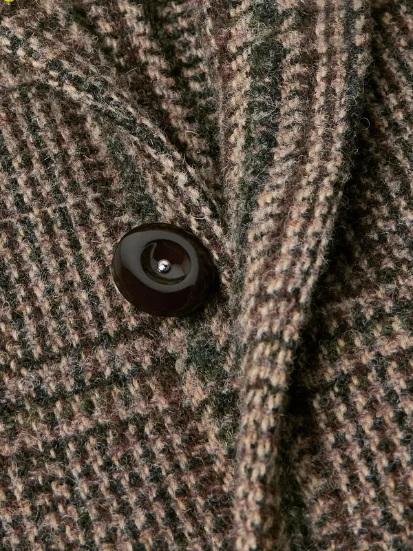 DRAKE'S Checked Wool-tweed Blazer