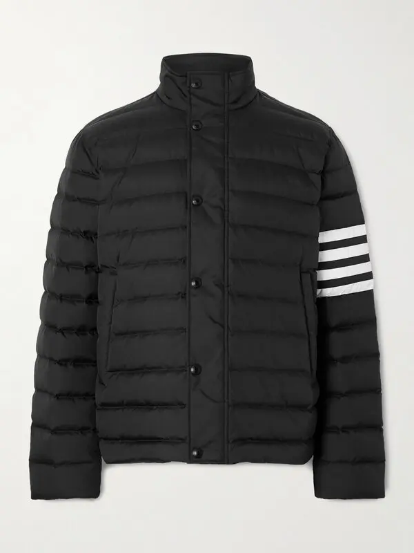 Thom Browne Striped Quilted Ripstop Down Jacket