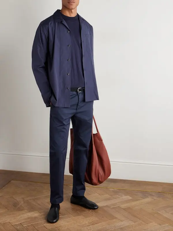 Barena Venezia Tapered Stretch-cotton Gabardine Trousers