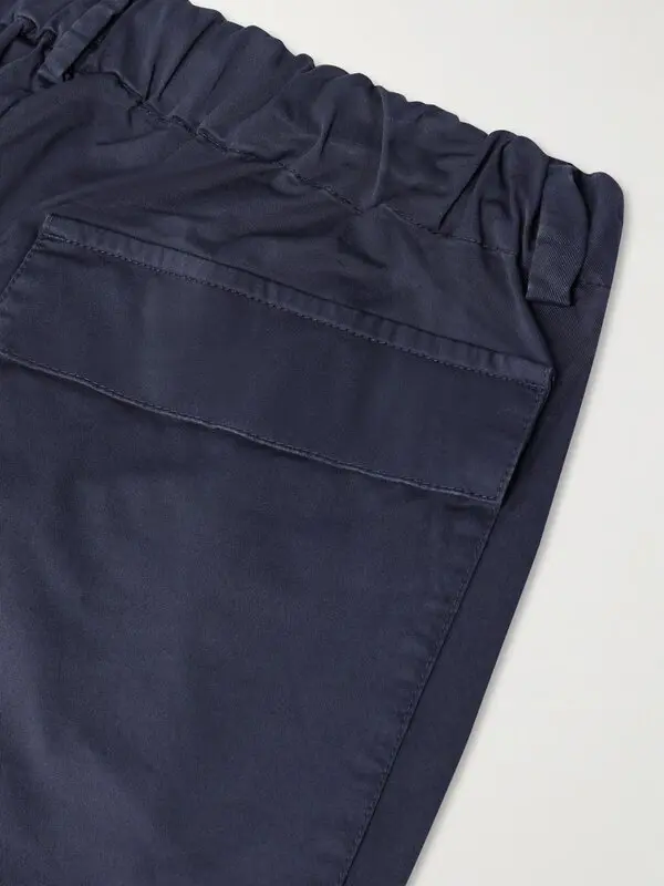 Barena Venezia Tapered Stretch-cotton Gabardine Trousers