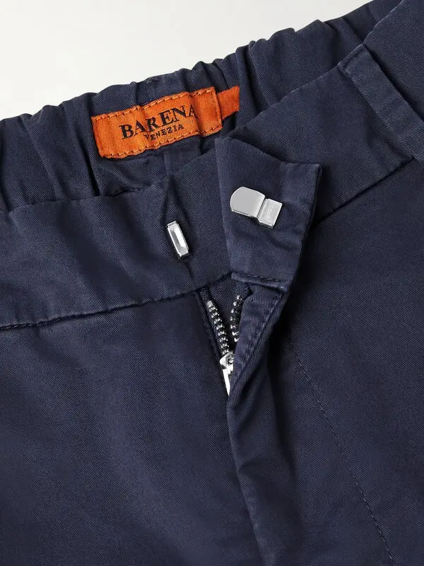 Barena Venezia Tapered Stretch-cotton Gabardine Trousers
