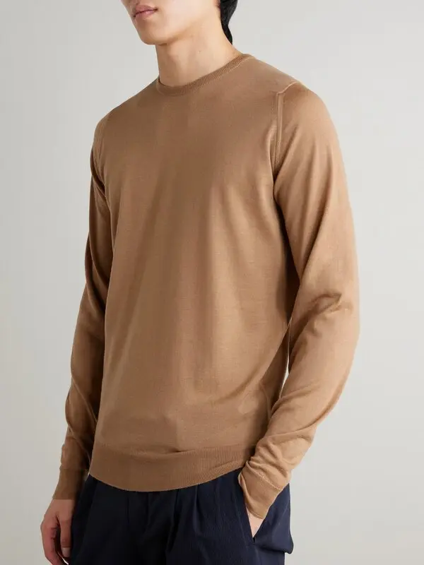 John Smedley Lundy Slim-fit Merino Wool Sweater - Neutrals