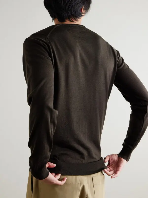 John Smedley Shipton Slim-fit Merino Wool Sweater - Brown