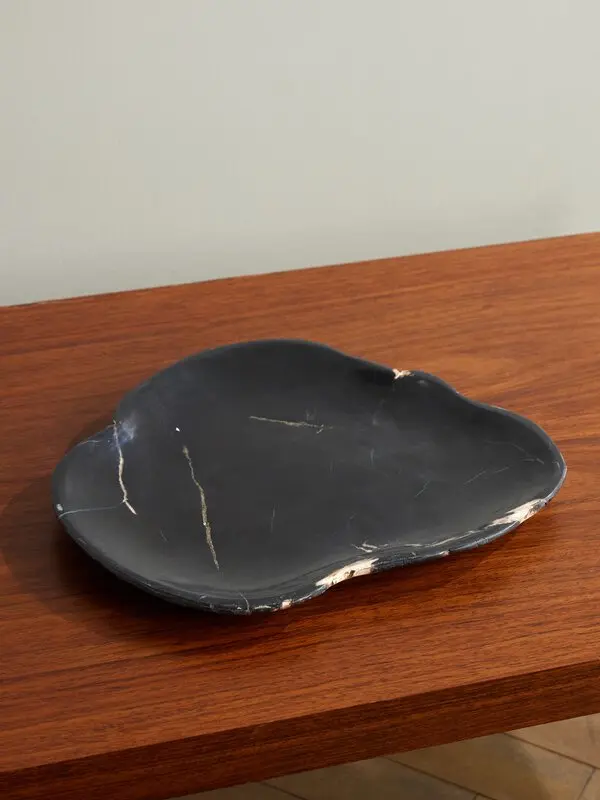 SOHO HOME Balfern Petrified Wood Large Serving Dish - Black