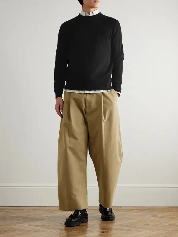 John Smedley Denver Extrafine Merino Wool Sweater - Black