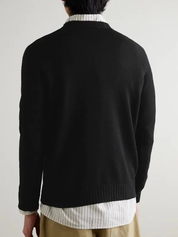 John Smedley Denver Extrafine Merino Wool Sweater - Black