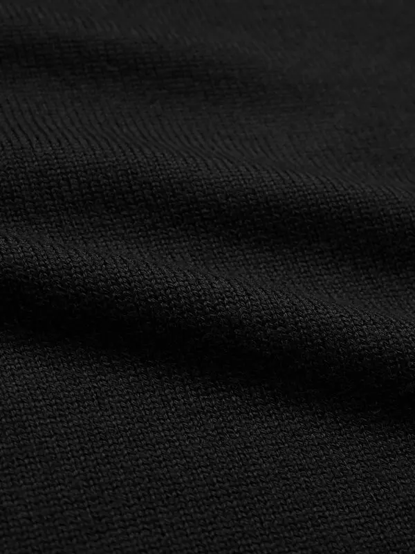 John Smedley Denver Extrafine Merino Wool Sweater - Black