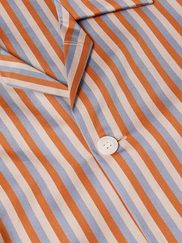 Derek Rose Wellington Striped Cotton-poplin Pyjama Set