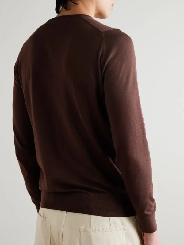 John Smedley Hatfield Slim-fit Sweater - Brown