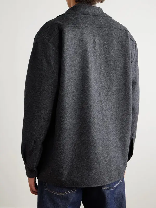 GHIAIA Wool Overshirt - Gray