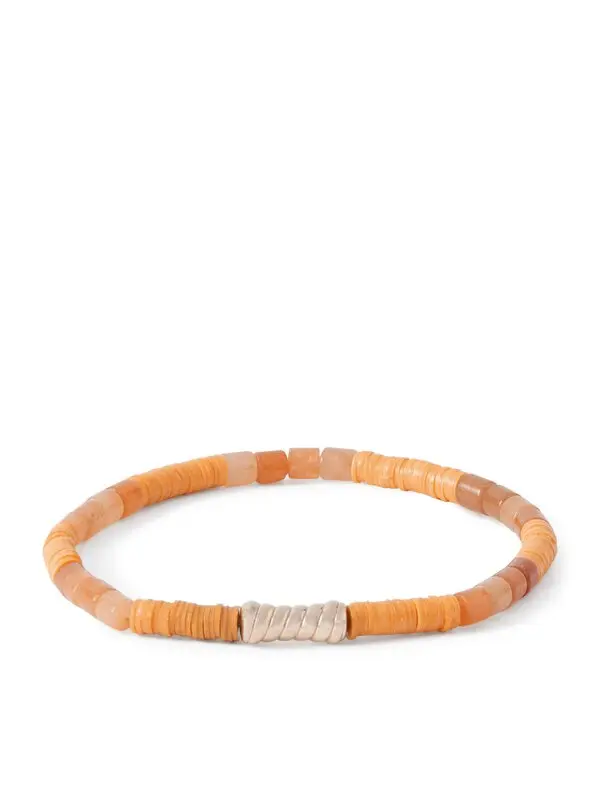 Luis Morais 14-karat Gold And Aventurine Bracelet - Orange
