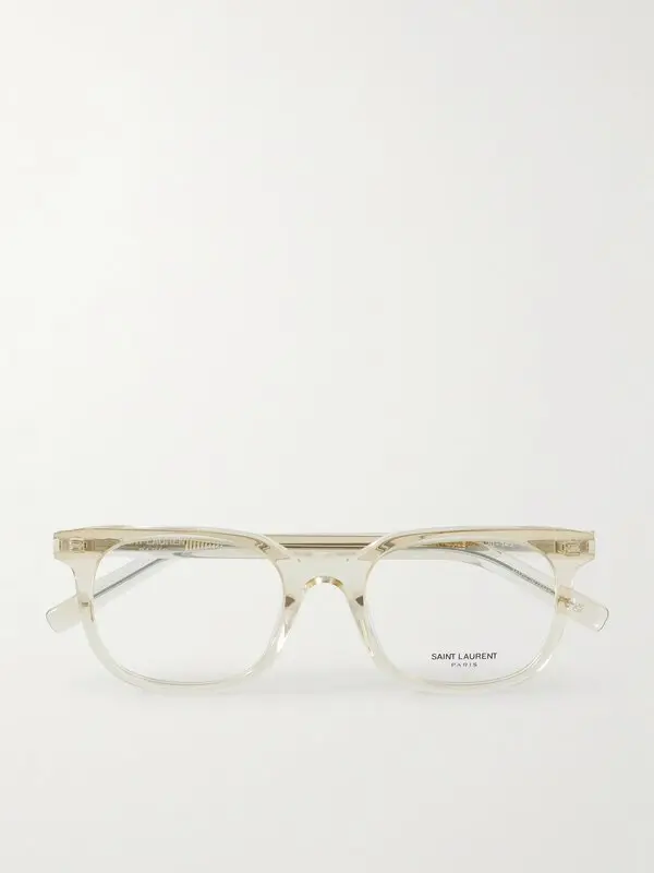 Saint Laurent Round-frame Optical Glasses - Yellow
