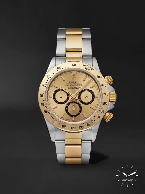 KEEPER VINTAGE 2000s Rolex Daytona Automatic Chronograph 41mm Watch - Gold