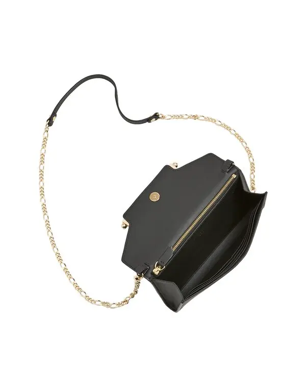 Strathberry Multrees Leather Convertible Wallet Shoulder Bag - Black