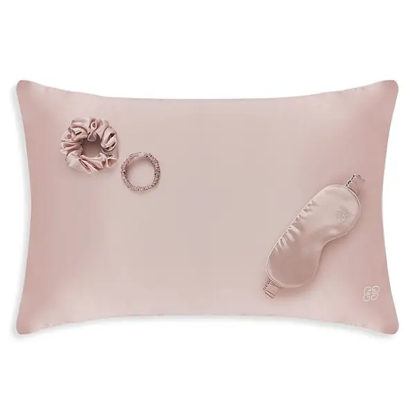 Gingerlily The Ultimate Silk 4-piece Sleep Set - Rose Smoke