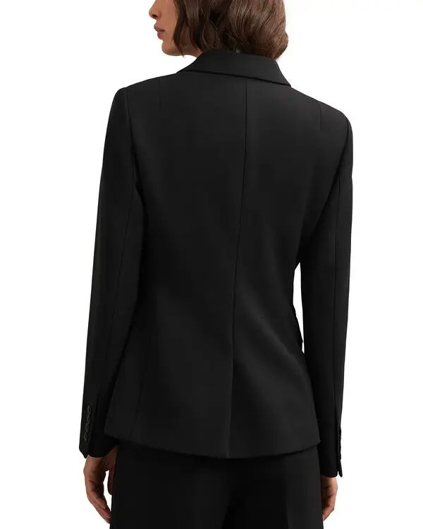 REISS Gabi Double Breasted Blazer - Black