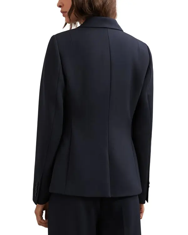 REISS Gabi Double Breasted Blazer - Navy