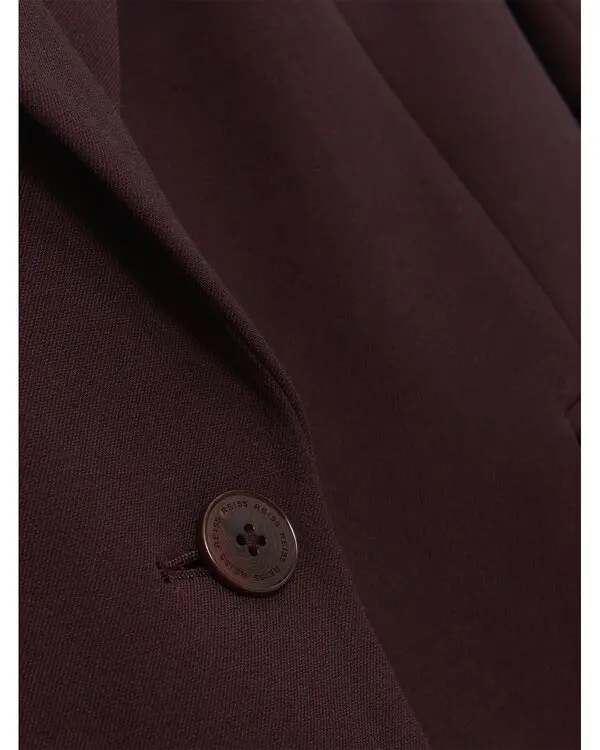 REISS Petite Gabi Peak Lapel Blazer - Berry