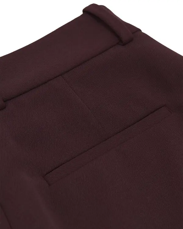REISS Gabi Wide Leg Trousers - Berry