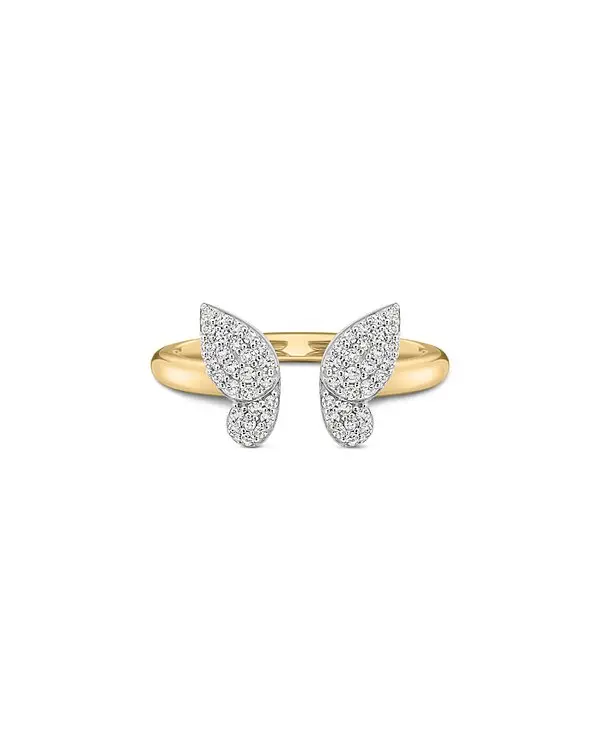 Phillips House 14k Yellow Diamond Butterfly Ring - Gold