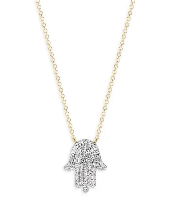 Phillips House 14k Yellow Diamond Hamsa Necklace - Gold