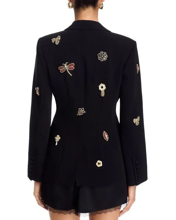 Cinq À Sept Cheyenne Brooches Blazer - Black