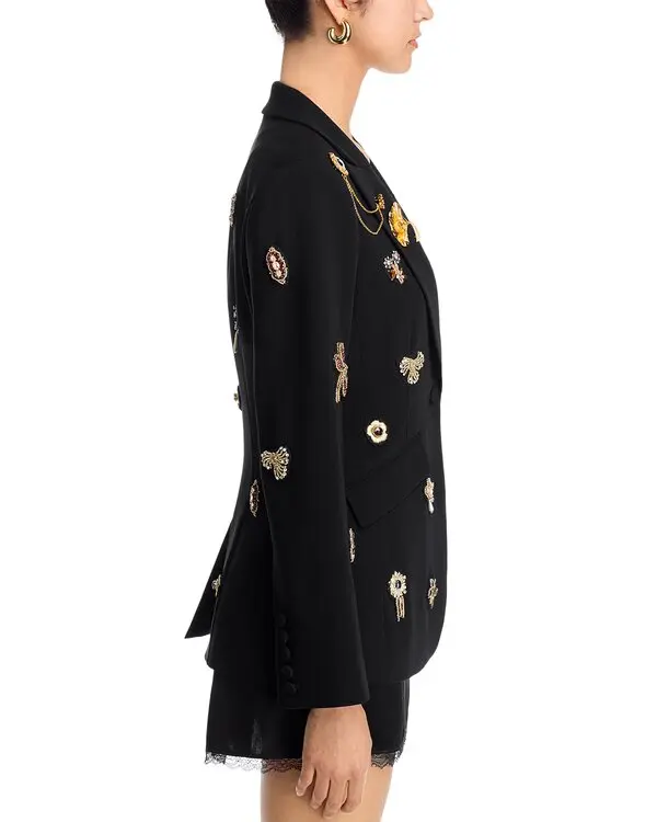 Cinq À Sept Cheyenne Brooches Blazer - Black