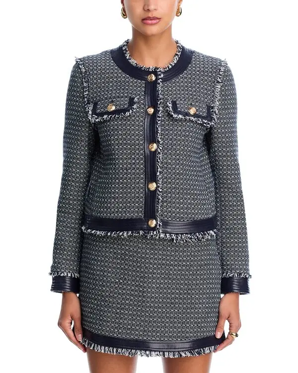 Cinq À Sept Birdseye Tweed Deva Jacket