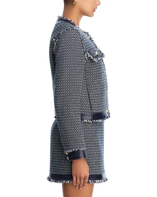 Cinq À Sept Birdseye Tweed Deva Jacket