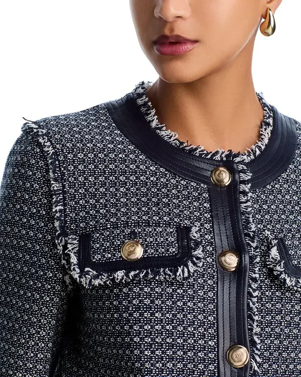 Cinq À Sept Birdseye Tweed Deva Jacket