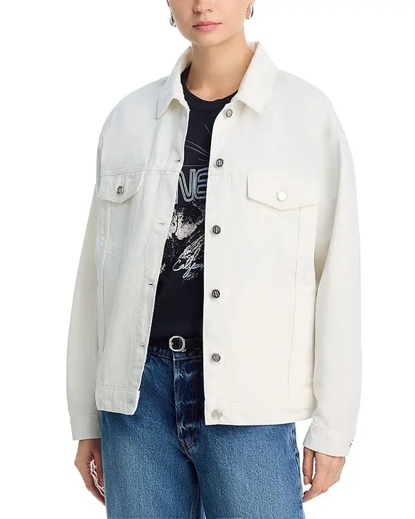ANINE BING Rory Button-front Jacket - Ecru