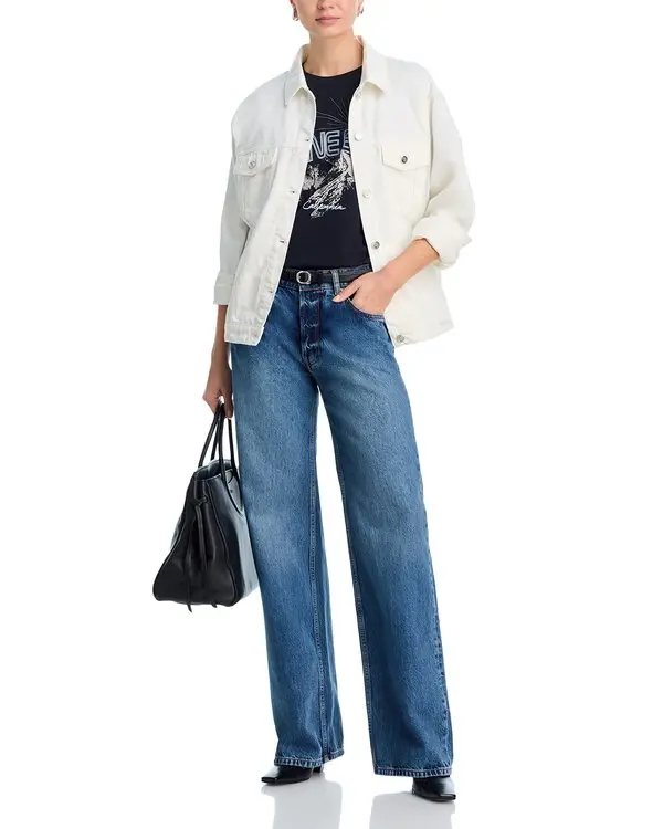 ANINE BING Rory Button-front Jacket - Ecru