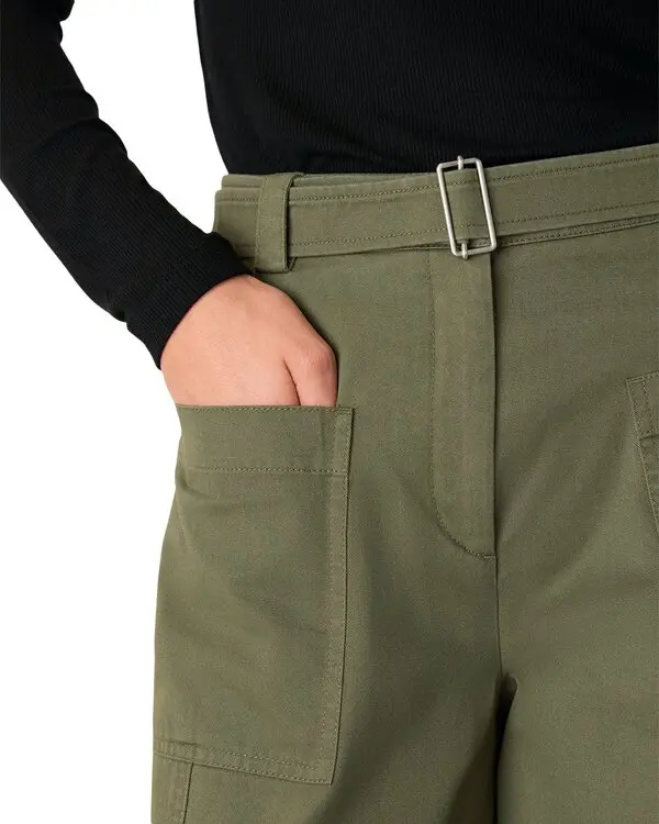 Whistles Belted Barrel Leg Pants
