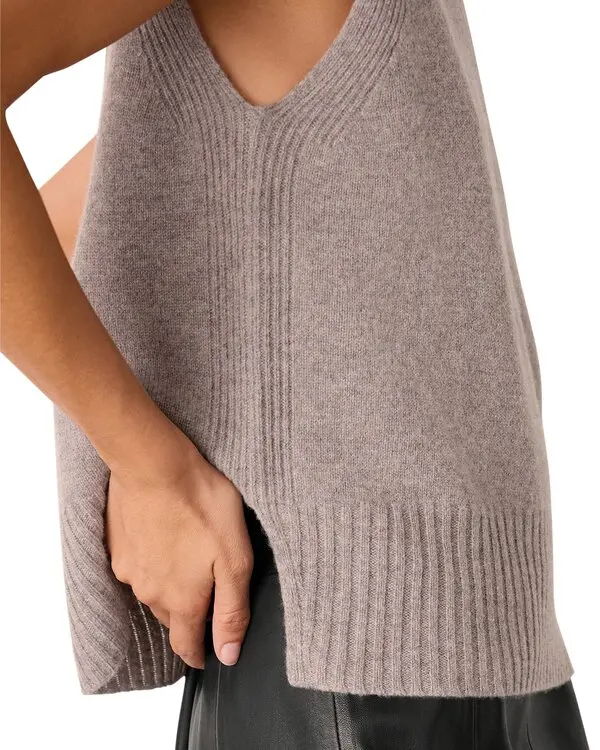 Whistles Sleeveless Wool Top - Neutral