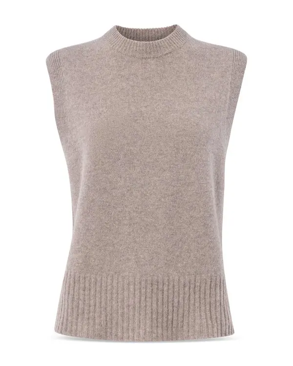 Whistles Sleeveless Wool Top - Neutral