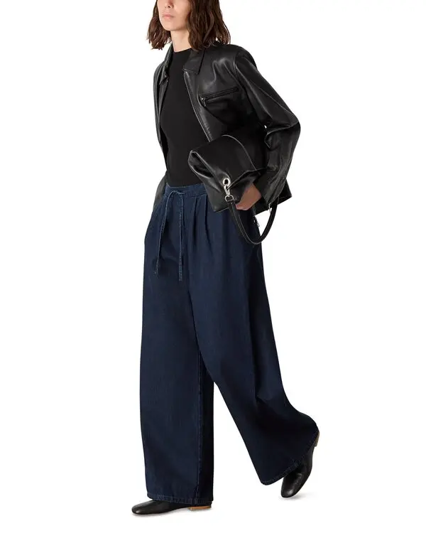 Whistles Pleated Wide Leg Pants