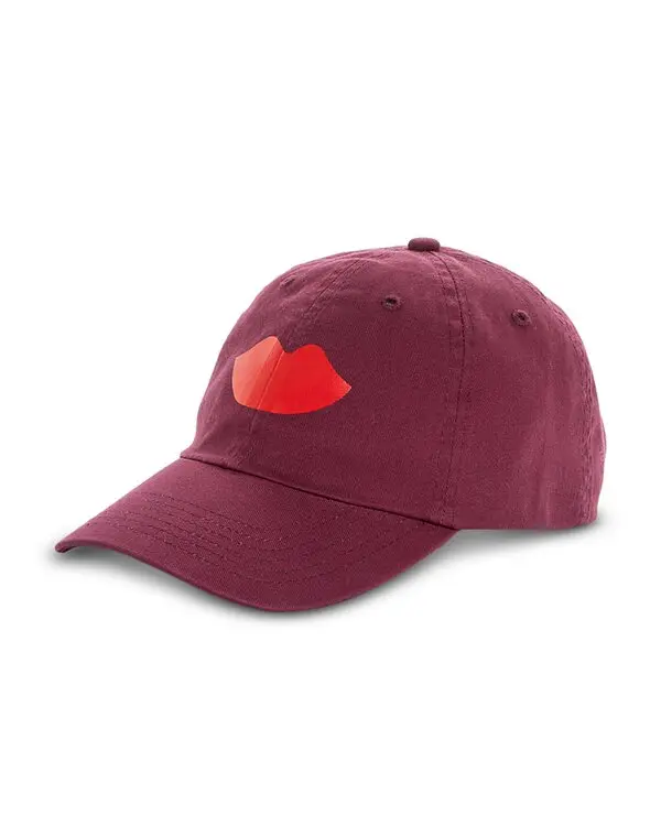 Clare V. Lips Baseball Cap - Oxblood