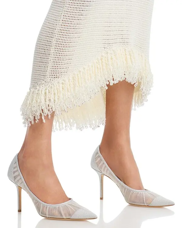JIMMY CHOO Love 85 Pumps - Ivory/silver