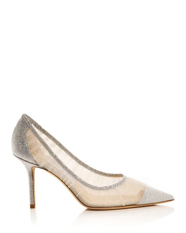 JIMMY CHOO Love 85 Pumps - Ivory/silver