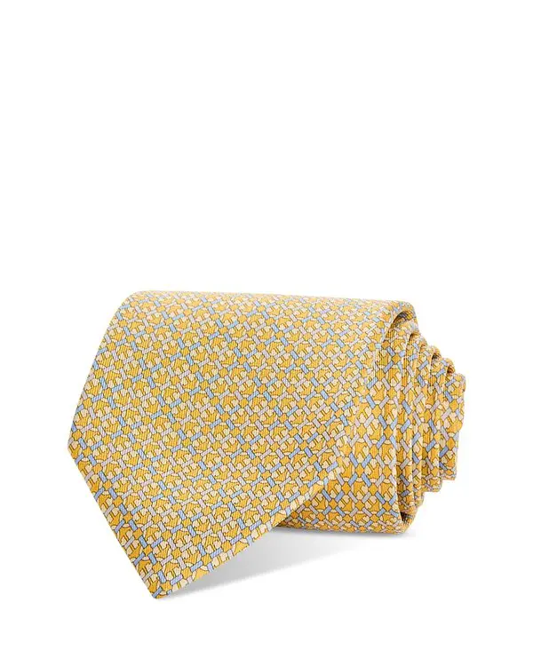 FERRAGAMO Silk Necktie - Yellow