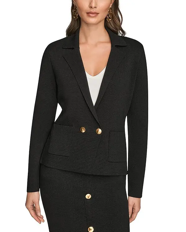 Donna Karan New York Sweater Blazer - Black